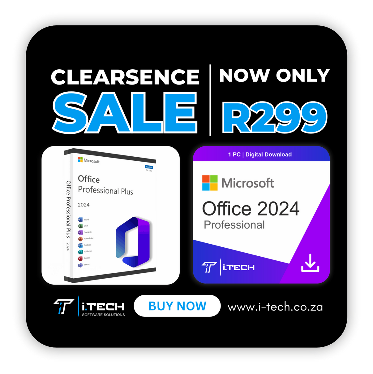 Office 2024 Professional Digital License | 32bit/64bit | Retail – i-Tech Software Solutions