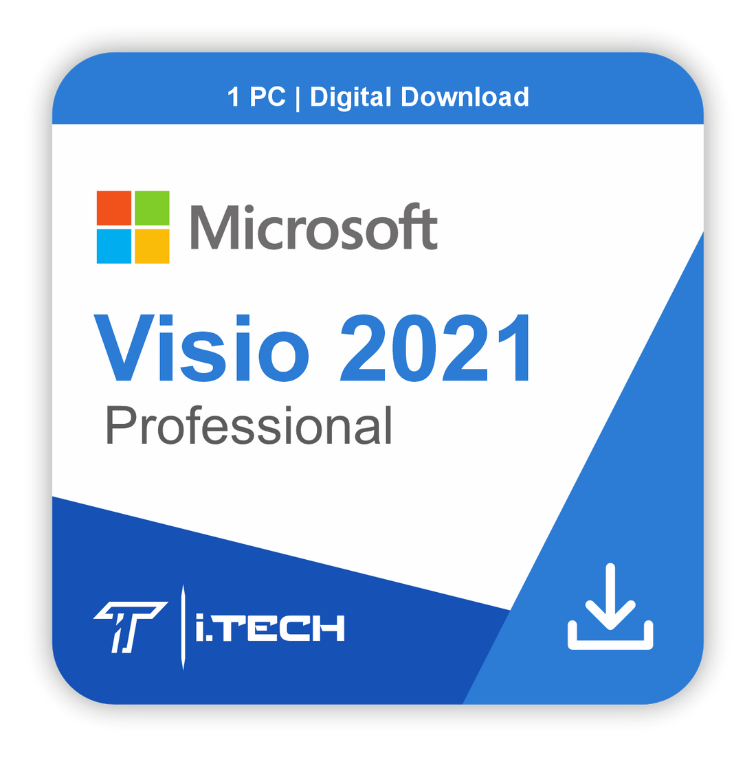 Visio 2021 Professional Digital License | 32bit/64bit | Retail – i-Tech ...